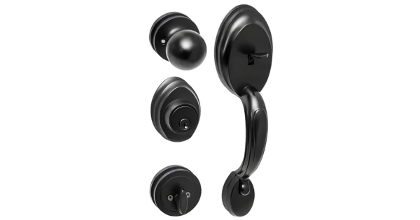 FECHADURA RETRÔ COLONIAL BLIM BLIM PRETO - Trava Forte