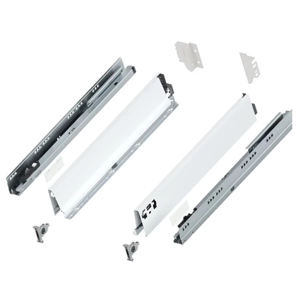 GAVETA TANDEMBOX PLUS BLUM BAIXA 500MM NICHO 600MM BRANCA - Trava Forte