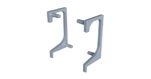 PONTEIRA ROMETAL GOLA VAZADA 15MM PE-052 PAR CHAMPAGNE/INOX - Trava Forte